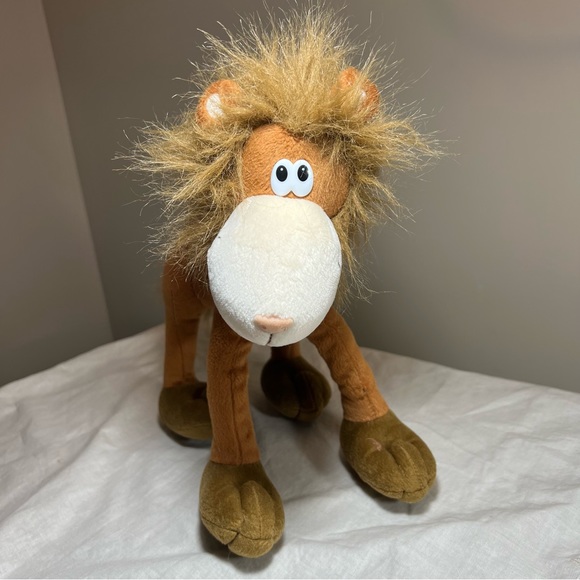 TLToys | Toys | Vintage Plush Bendable Leonard The Lion Poseable ...